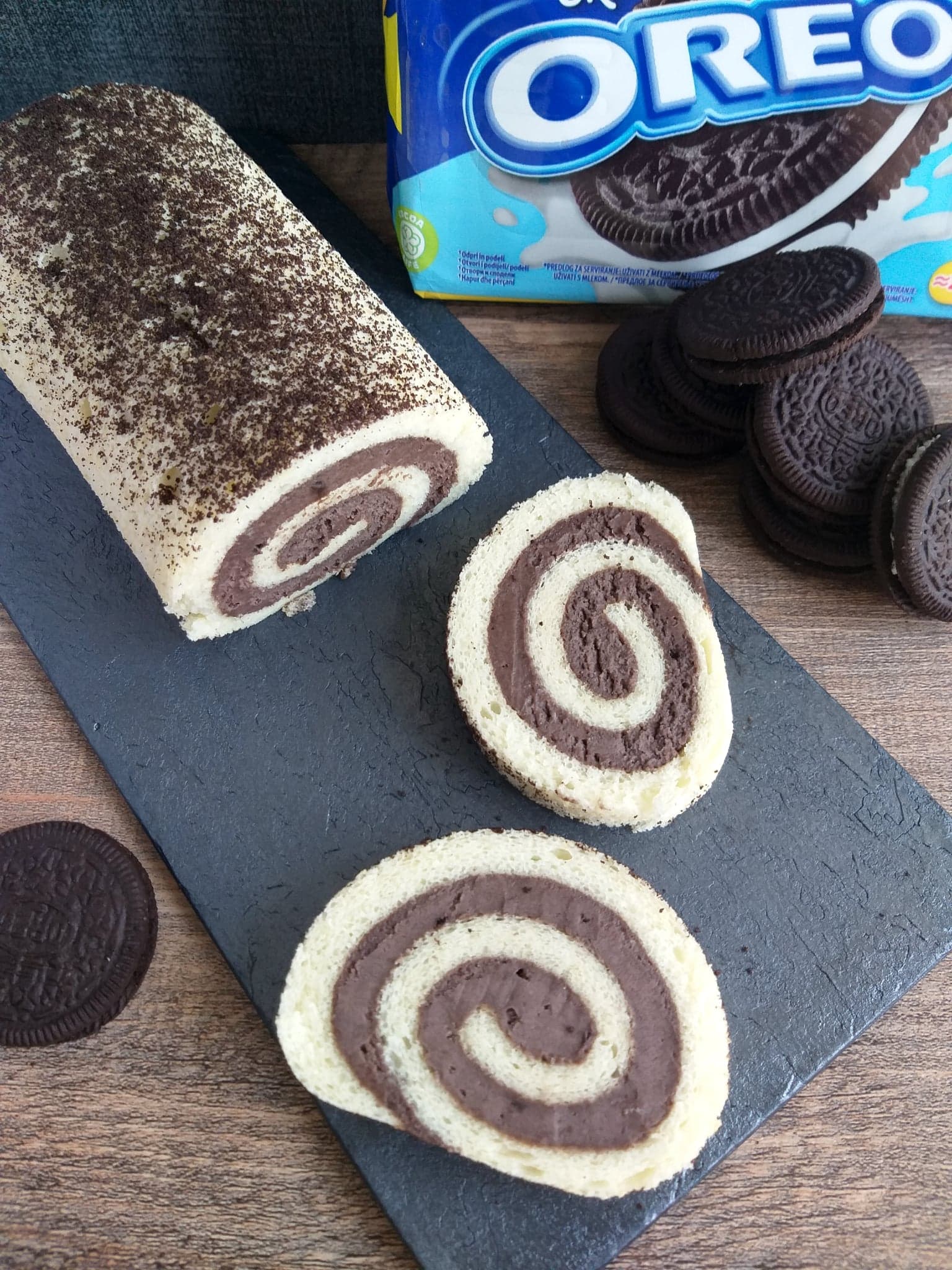 Bela Oreo rolada - Kremne rezine, Recepti Pelicious